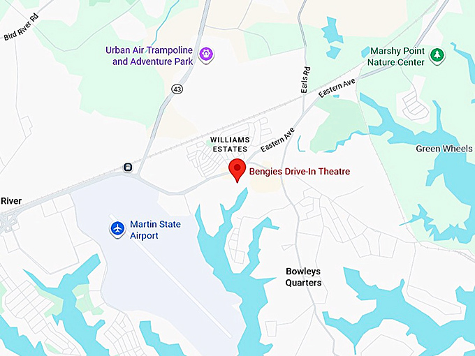 16. bengies drive in theatre map