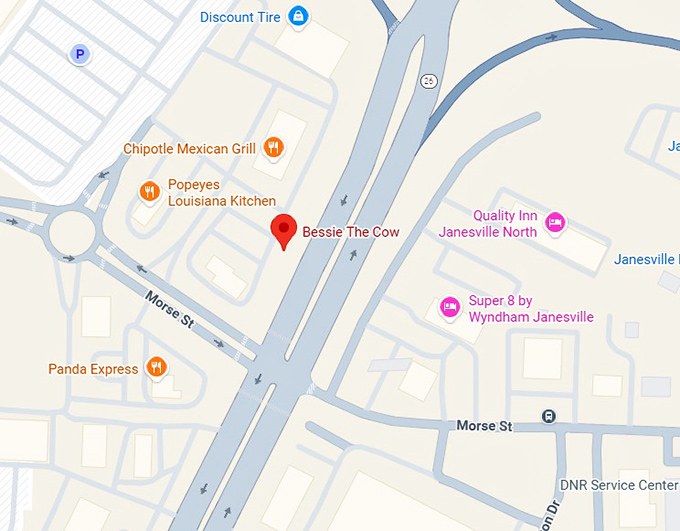 16. bessie the cow map