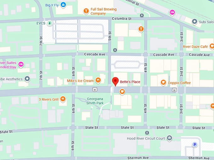 16. bette's place map