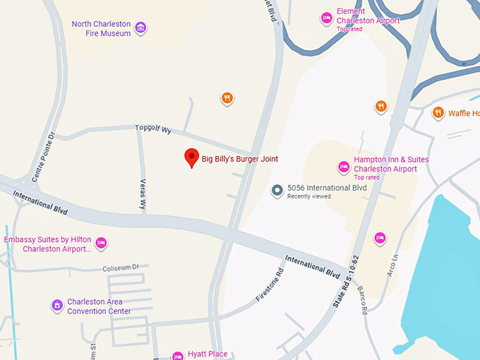 16. big billy's burger joint map