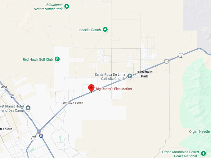 16. big daddy's flea market map