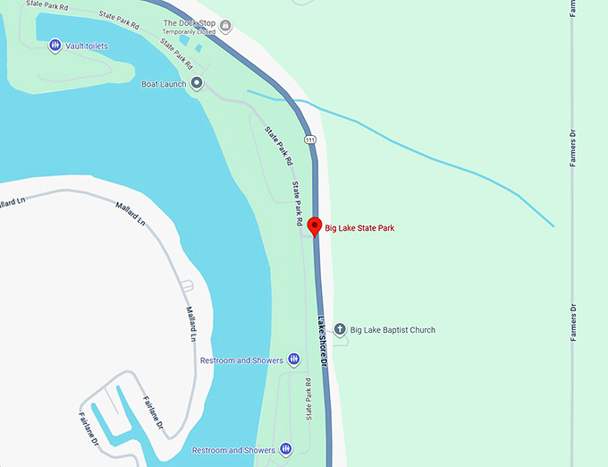 16. big lake state park map