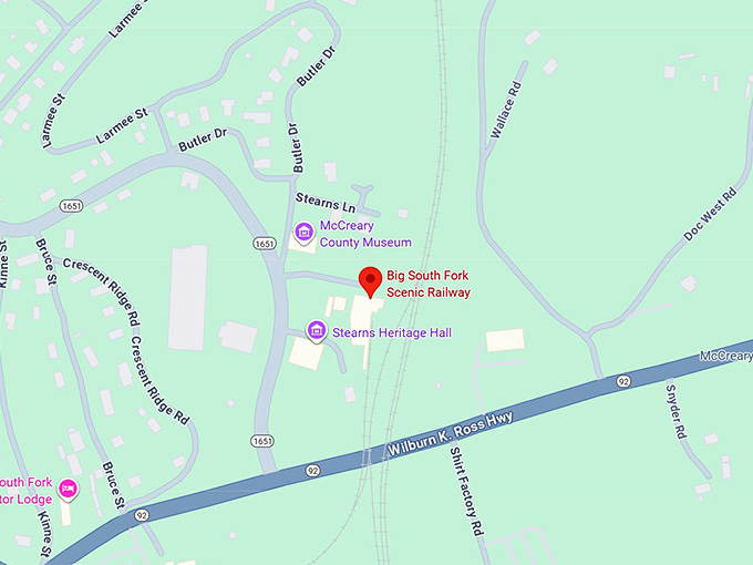 16. big south fork scenic railway map