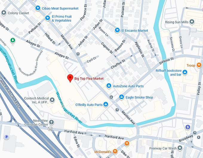 16. big top flea market map