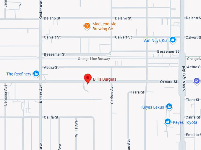 16. bill's burgers map