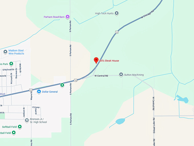 16. bill's steak house map