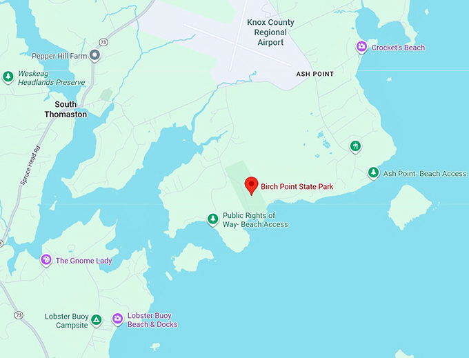 16. birch point state park (459 s shore dr) map