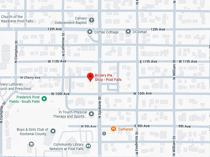 16. birdie's pie shop map