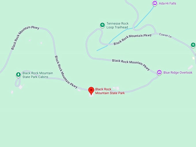 16. black rock mountain state park map