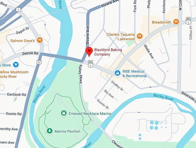 16. blackbird baking co. map