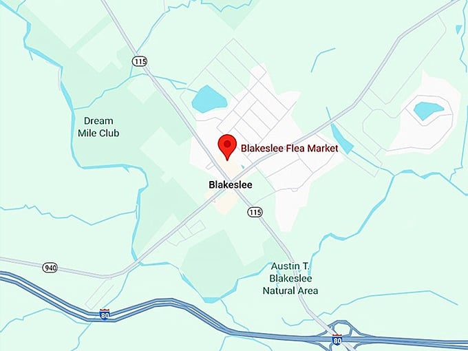 16. blakeslee flea market map