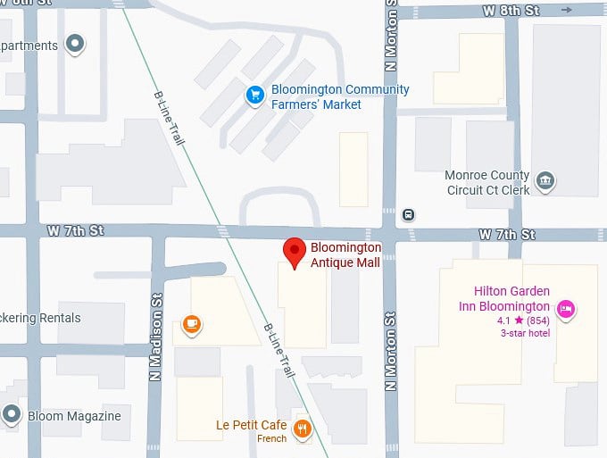 16. bloomington antique mall map