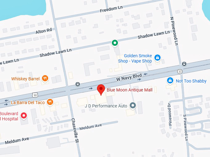 16. blue moon antique mall map