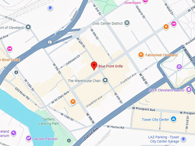 16. blue point grille map