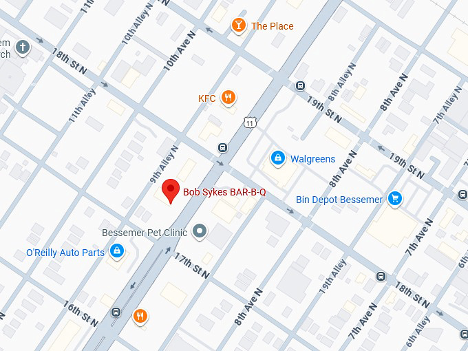 16. bob sykes bar b q map