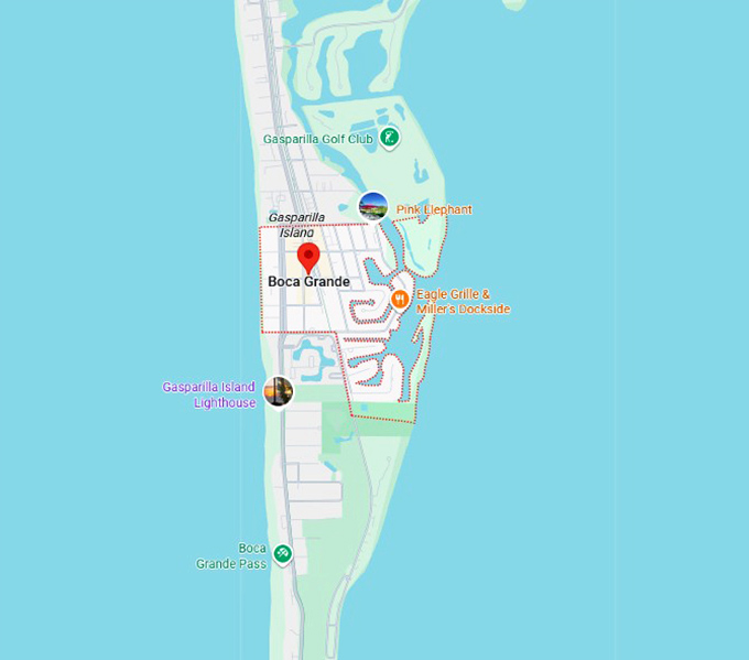 16. boca grande map