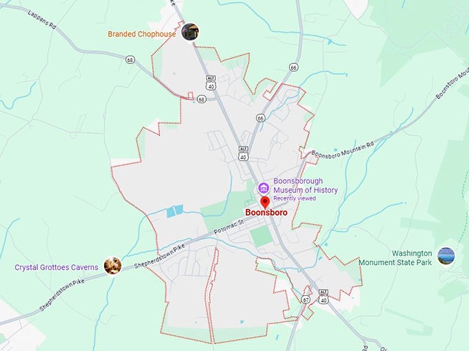16. boonsboro md map