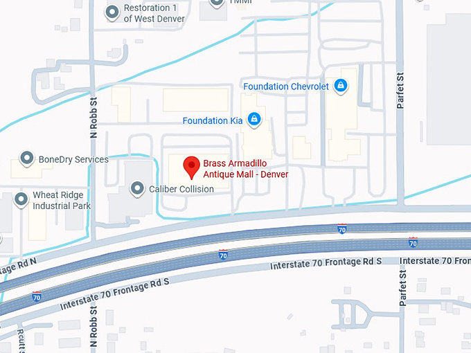 16. brass armadillo antique mall denver map