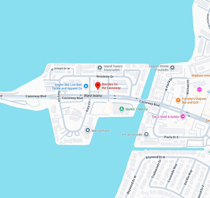 16. brenda's on the causeway map