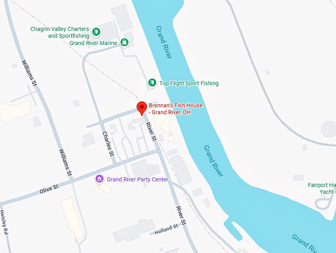 16. brennan's fish house grand river, oh map
