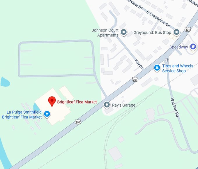 16. brightleaf flea market llc map