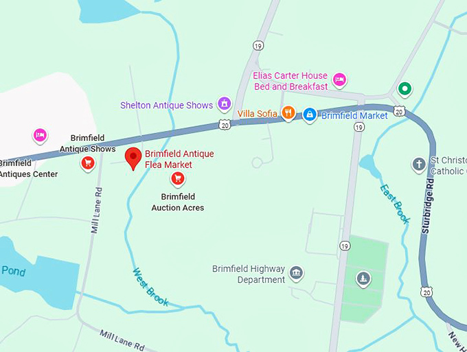 16. brimfield antique flea market (35 palmer rd) map