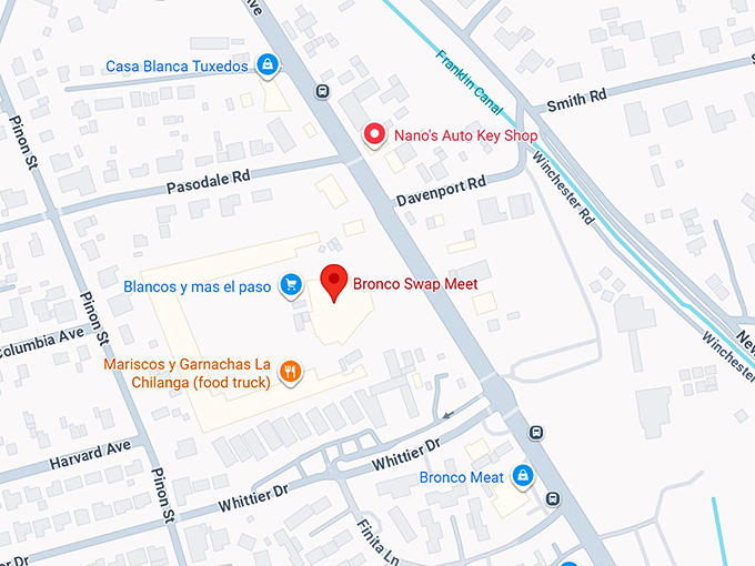 16. bronco swap meet map