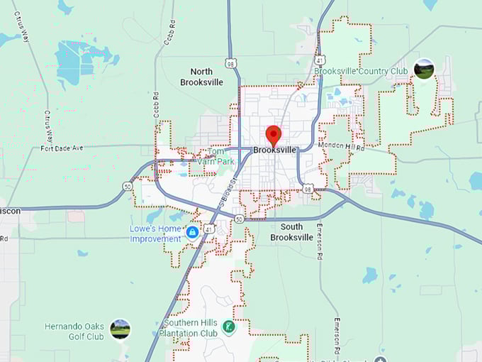 16. brooksville, fl map