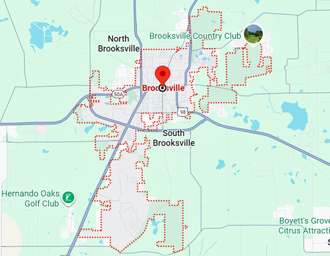 16. brooksville, fl map