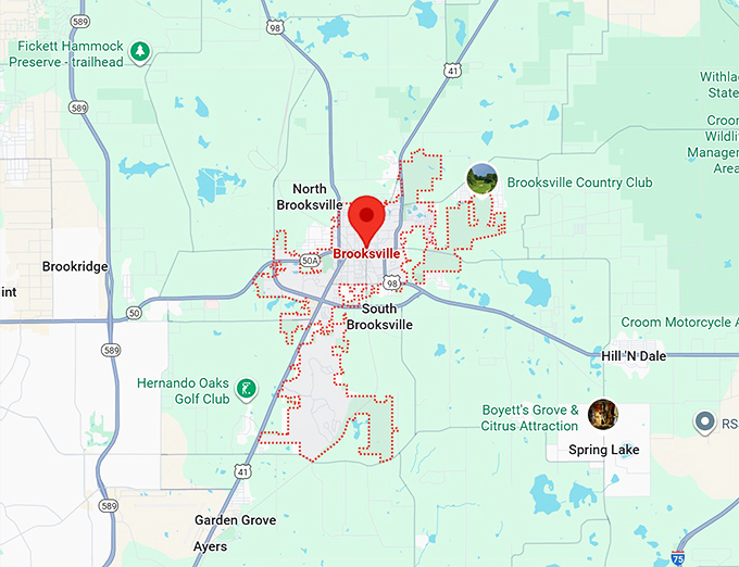 16. brooksville map