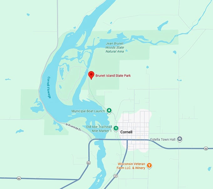 16. brunet island state park map