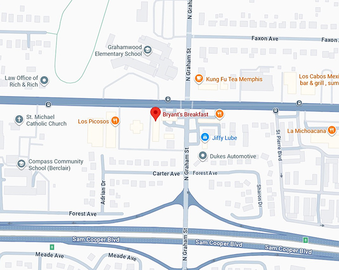16. bryant's breakfast map