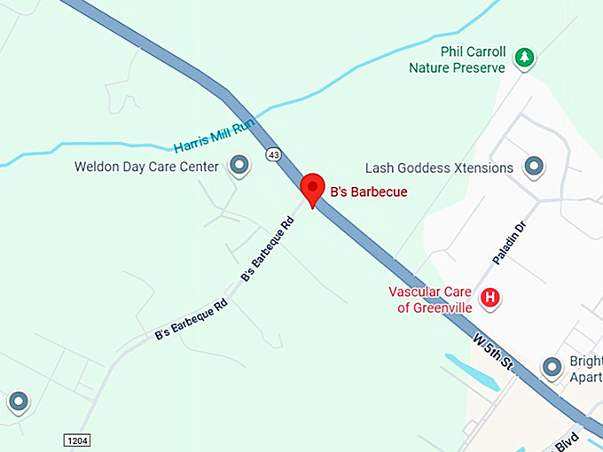 16. b&rsquo;s barbecue map