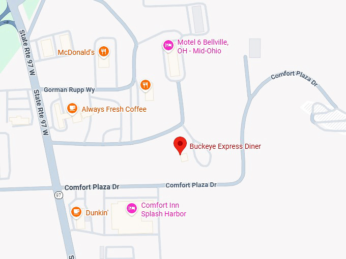 16. buckeye express diner map