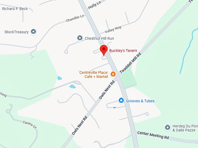 16. buckley's tavern map