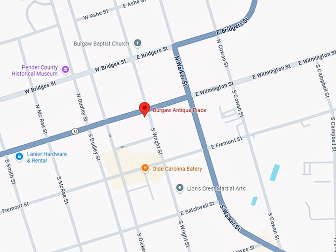 16. burgaw antique place map