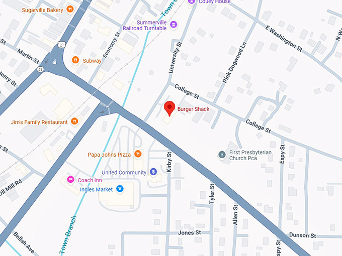 16. burger shack map