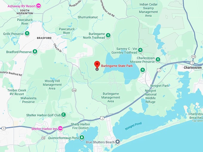 burlingame state park map