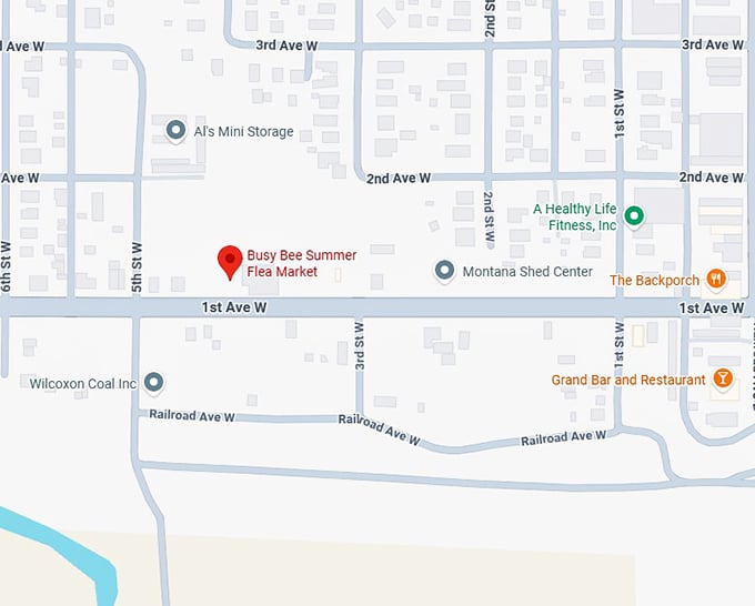 16. busy bee summer flea market map