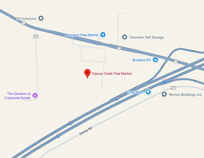16. caesar creek flea market map