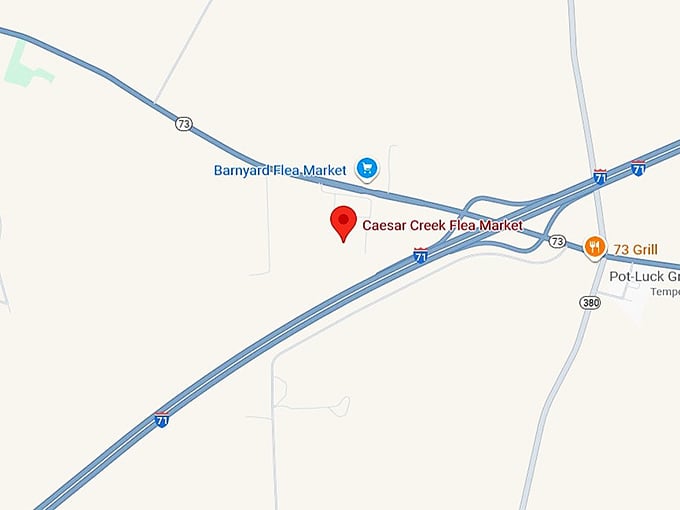 16. caesar creek flea market map