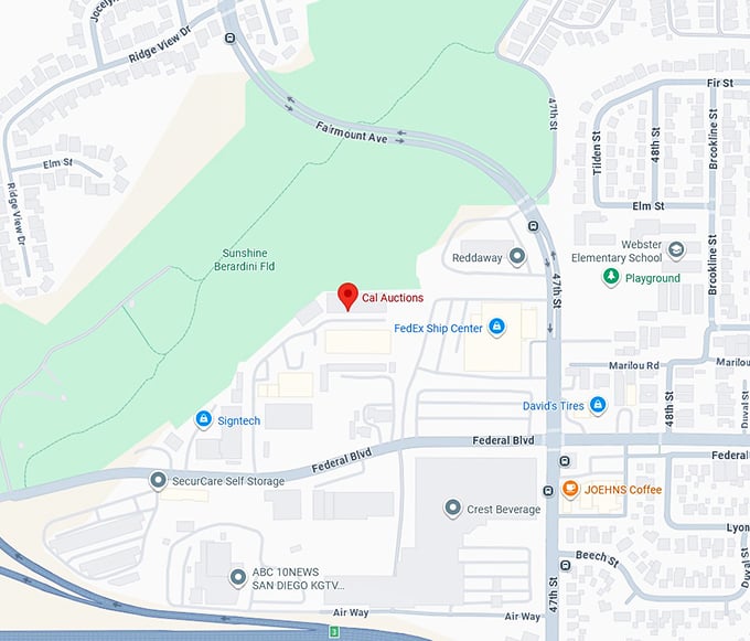 16. cal auctions map