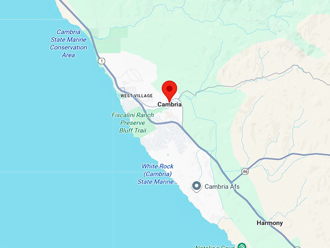 16. cambria ca map