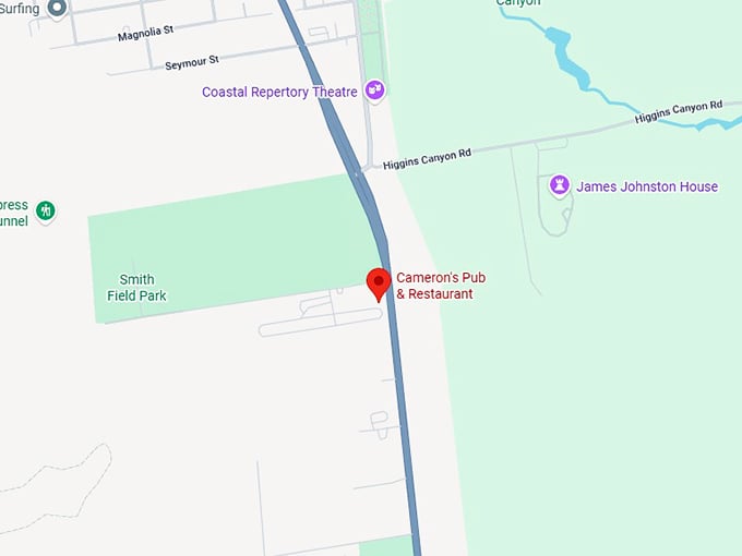 16. cameron's pub & restaurant map