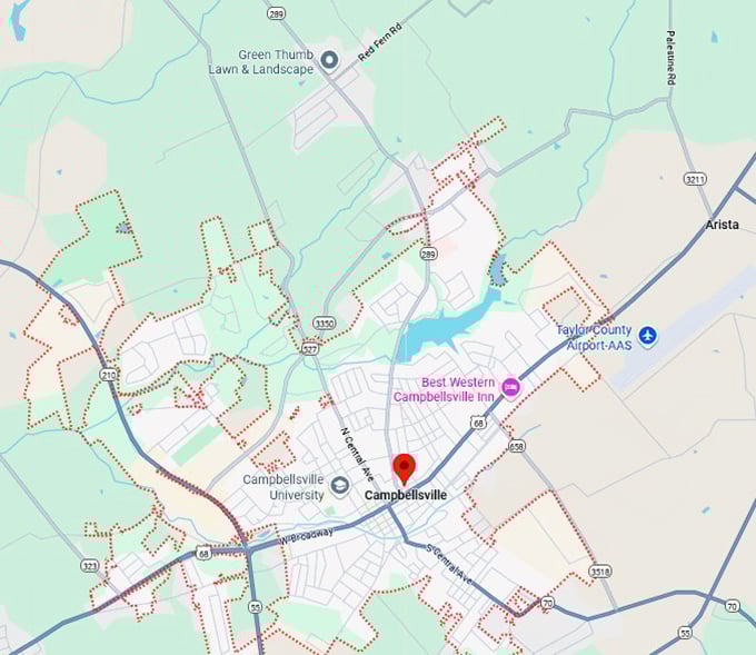 16. campbellsville map