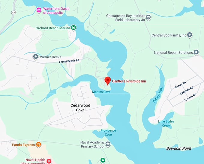 16. cantler's riverside inn map