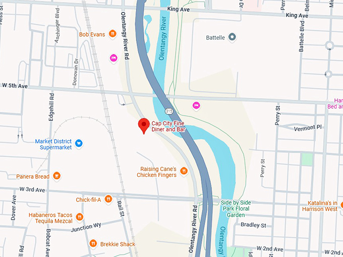 16. cap city fine diner and bar map