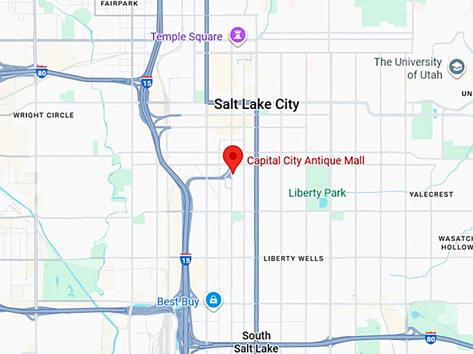 16. capital city antique mall map