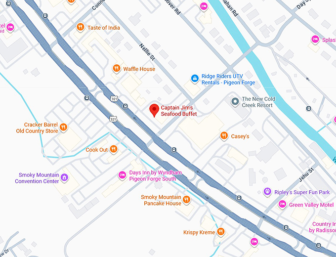 16. captain jim's seafood buffet map