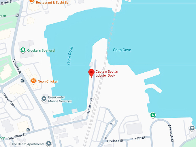 16. captain scott's lobster dock map